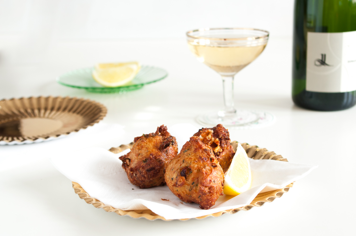 Cheese fritters with red onion • Delicious from scratch