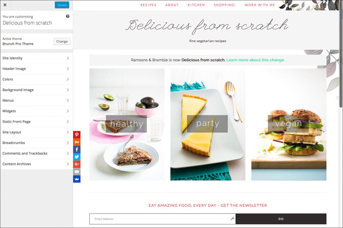 Brunch Pro theme review • Delicious from scratch