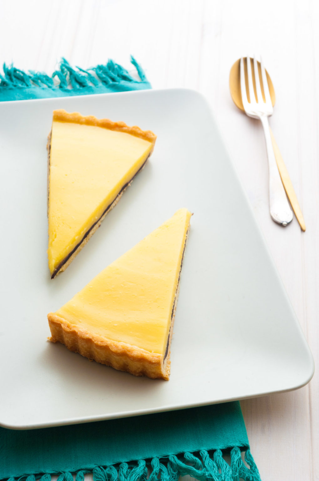 Lemon tart with a surprise! • Delicious from scratch
