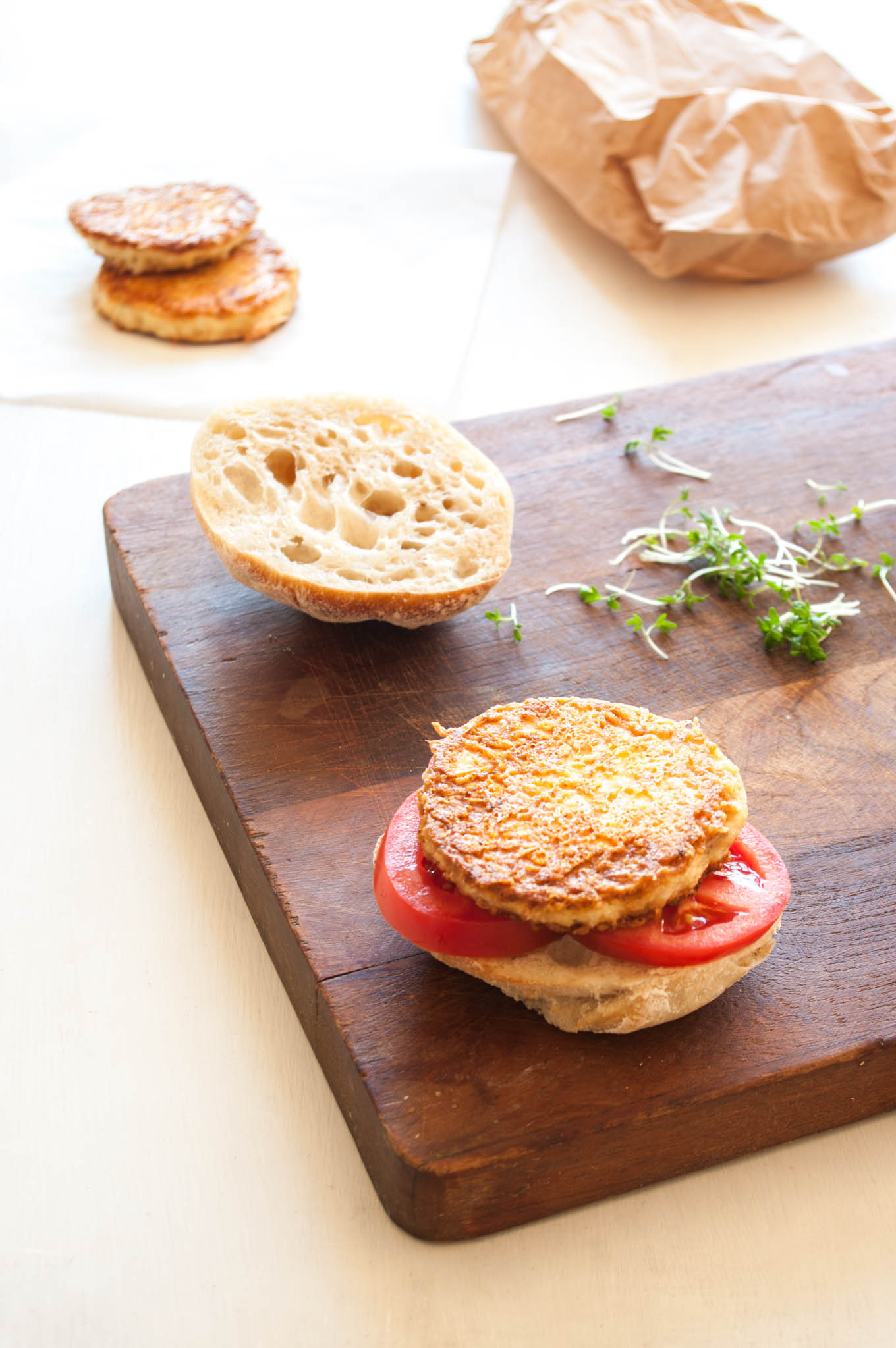 Puffball mushroom burgers • Delicious from scratch