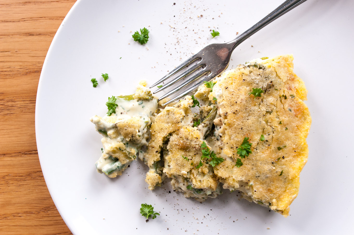 Savoury custards with tenderstem • Delicious from scratch